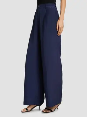 Simkhai Sydnie Paperbag-waist Wide-leg Pants