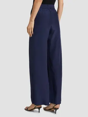 Simkhai Sydnie Paperbag-waist Wide-leg Pants