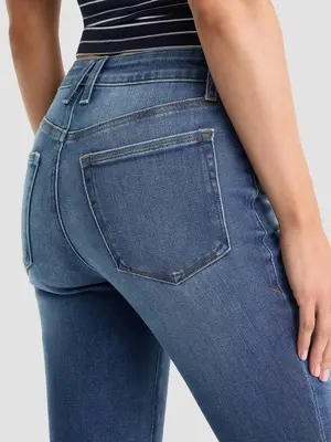 Good American Soft Tech Good Legs Flare Jeans