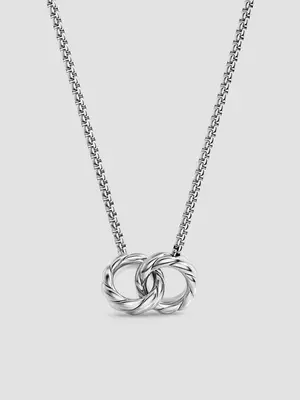 David Yurman Sculpted Cable Linked Necklace In Sterling 9.2mm