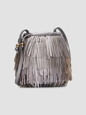 Zimmermann Leather Fringe Crossbody Bag