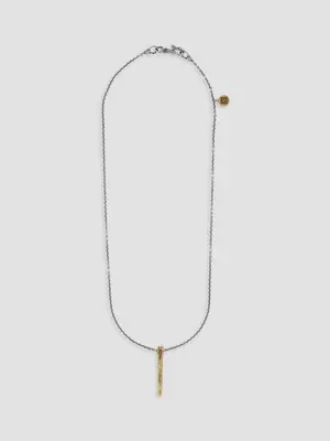 John Varvatos Nails Sterling & Goldtone Nail Pendant Necklace