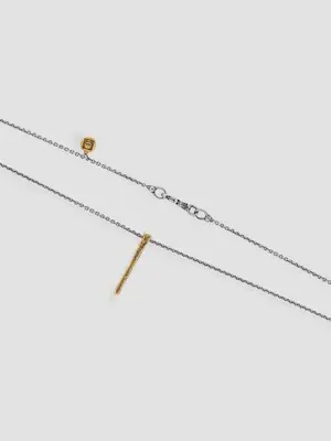 John Varvatos Nails Sterling & Goldtone Nail Pendant Necklace