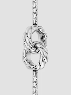 David Yurman Sculpted Cable Chain Bracelet In Sterling 8mm