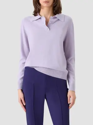 Akris Cashmere Knit Polo Sweater