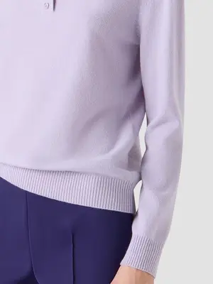 Akris Cashmere Knit Polo Sweater