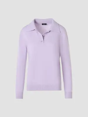 Akris Cashmere Knit Polo Sweater