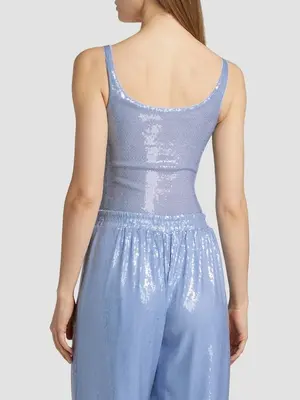 Generation Love Dina Semi-sheer Sequin Bodysuit