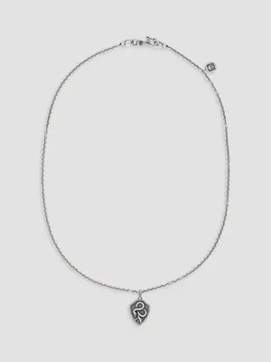 John Varvatos Snakeskin Sterling & 0.006 Tcw Diamond Pendant Necklace