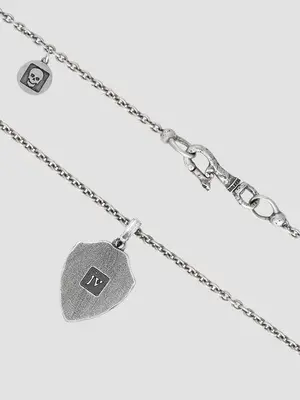John Varvatos Snakeskin Sterling & 0.006 Tcw Diamond Pendant Necklace