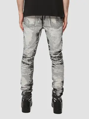 PURPLE BRAND Trompe L'oeil Stretch-denim Skinny Jeans