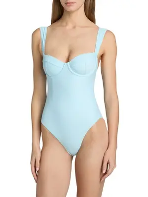 Simkhai Kyle One-piece Swimsuit - Sky