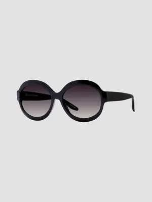 Barton Perreira Orleandra 59mm Round Sunglasses - Black