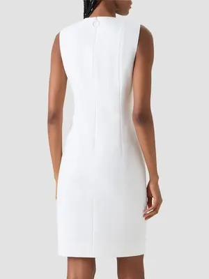 Akris Slot Cut-out Jersey Sheath Mini Dress