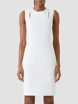 Akris Slot Cut-out Jersey Sheath Mini Dress