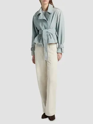 LAMARQUE Dhana Denim Crop Trench Coat