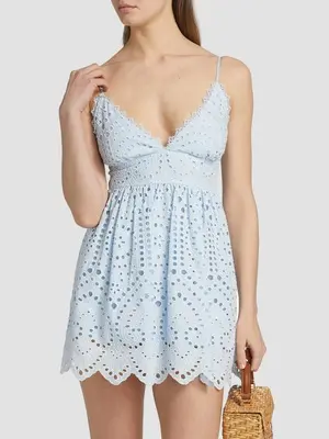 Generation Love Lilia Cotton Eyelet Minidress