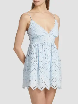 Generation Love Lilia Cotton Eyelet Minidress
