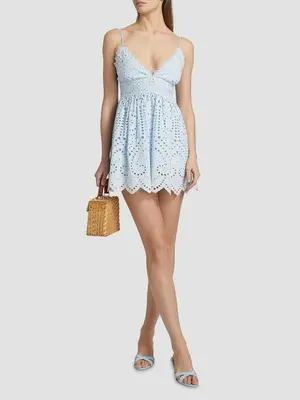 Generation Love Lilia Cotton Eyelet Minidress