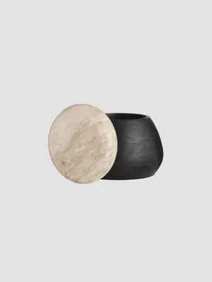 ARTERIORS Noelle Mango Wood & Marble Containers