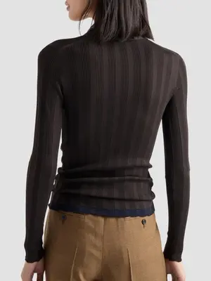 Prada Wool Cardigan - Brown