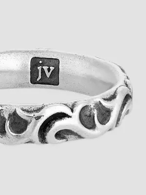 John Varvatos Gothic Sterling Silver Band
