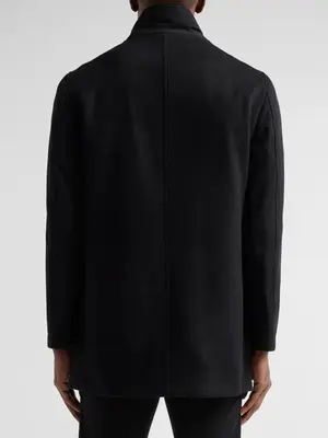 SAKS FIFTH AVENUE Wool-cashmere Car Coat