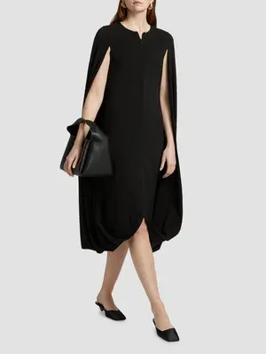 Rosetta Getty Fold Cape Cocoon Dress