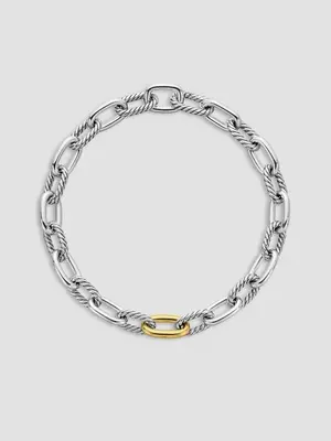 David Yurman Dy Madison Chain Necklace In Sterling - Multi