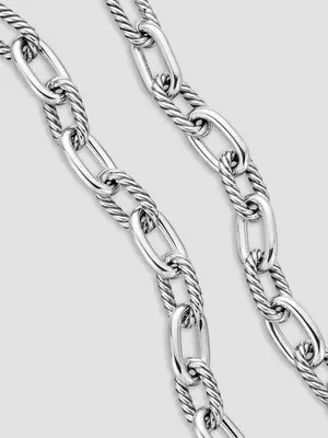 David Yurman Dy Madison Chain Necklace In Sterling - Multi