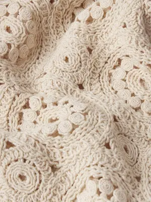 FRAME Crochet Cotton Pants