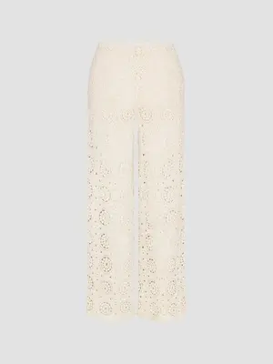 FRAME Crochet Cotton Pants