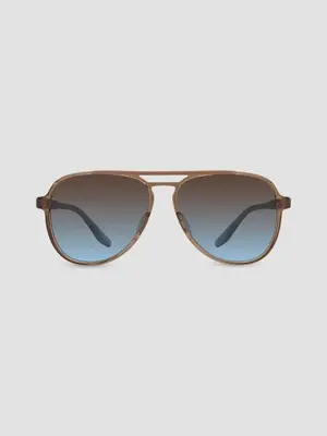 Barton Perreira Hartmann 58mm Aviator Sunglasses - Tabac Solara