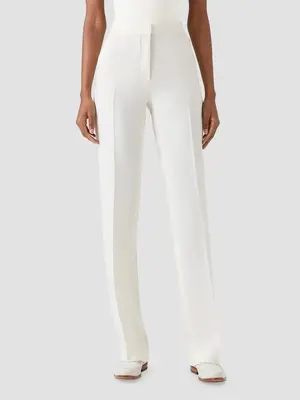 Akris Carl Linen-virgin Wool Straight-leg Pants