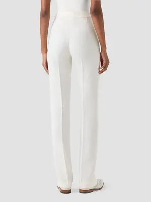 Akris Carl Linen-virgin Wool Straight-leg Pants