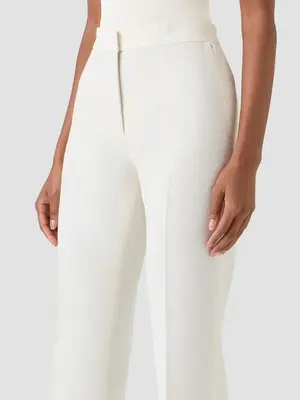 Akris Carl Linen-virgin Wool Straight-leg Pants