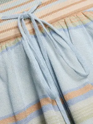 Zimmermann Indra Striped Shorts - Blue Multi