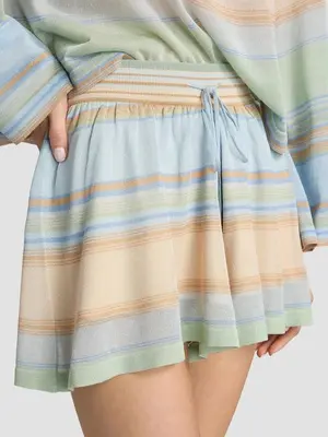 Zimmermann Indra Striped Shorts - Blue Multi