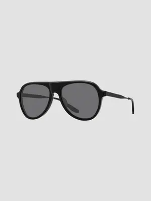 Barton Perreira Vedretta 55mm Aviator Sunglasses - Black