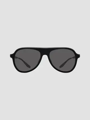 Barton Perreira Vedretta 55mm Aviator Sunglasses - Black