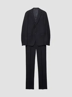 Prada Single-breasted Wool Suit Blue