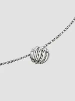 David Yurman Sculpted Cable Pendant Necklace In Sterling 10mm