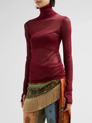 Zimmermann Fine-knit Turtleneck Top