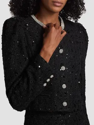 Generation Love Chiara Crystal-embellished Tweed Jacket