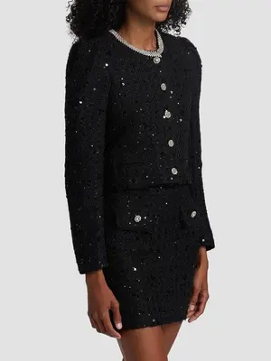 Generation Love Chiara Crystal-embellished Tweed Jacket