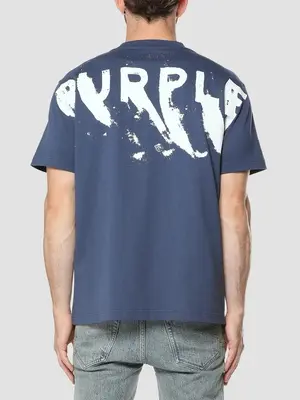 PURPLE BRAND Logo Cotton Jersey T-shirt