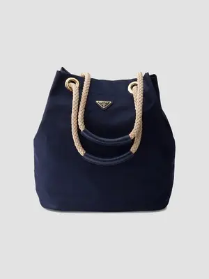 Prada Mariner Large Re-nylon Bucket Bag Blue