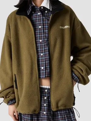 Miu Miu Fleece Zipper Jacket