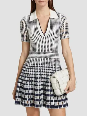 Simkhai Tovi Knit Polo Minidress