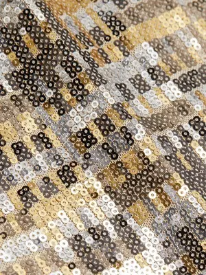 Rosetta Getty Bauhuas Mesh Sequined Top